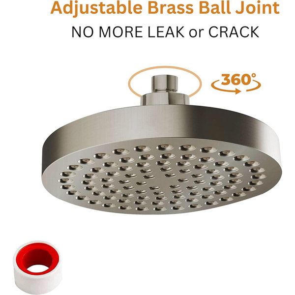 Aster Form Corp Rain Fixed Shower Head 2 5 Gpm Gpm Wayfair